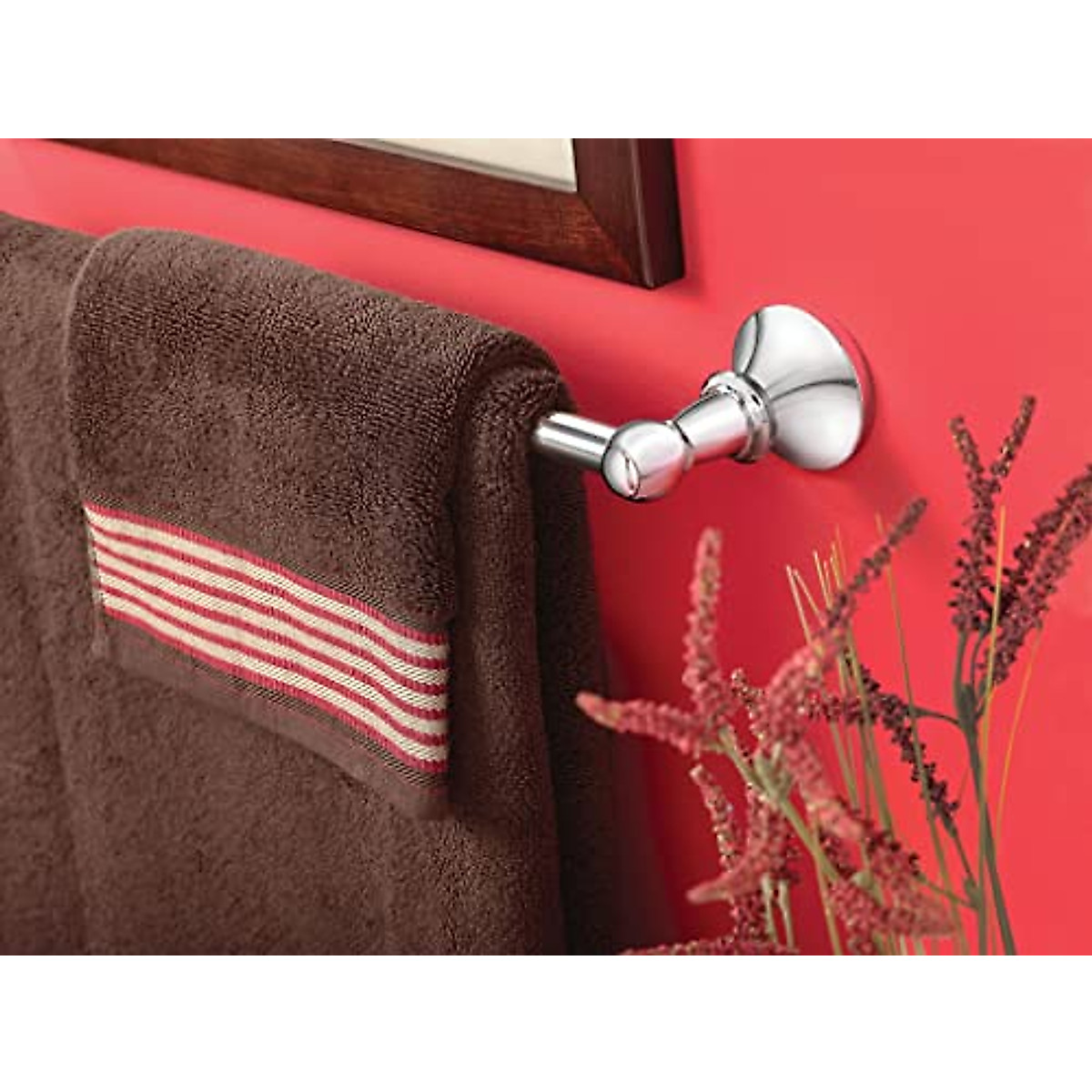 Moen Vale Brushed Nickel 24-Inch-Towel Bar, DN4424BN