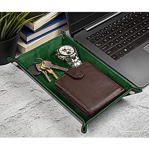 RILOL Dice Tray & Dice Bag Set by Dragon Nest Store | Quality Folding Rectangle Rolling Tray & Velvet Storage Pouch for DND Metal Dice | Ideal for Dungeons&Dragons RPG Board & Table Games