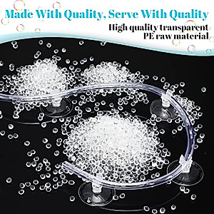 Boao 32.8 ft Aquarium CO2 Proof Tubing Clear Airline Tubing Aquarium Air Tubing 5/16 Inch with 12 Pcs Suction Cups Aquarium Air Pump Accessories for Fish Tank