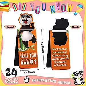 24 Pieces Magnetic Bookmarks for Kids Cute Animal Magnet Page Markers, Magnet Book Markers, Magnet Page Marker Clips for Students Teacher Office Supplies Party Favors