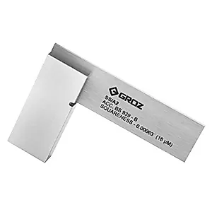 Groz 01000 2" Precision Steel Square, 16 Microns Squareness