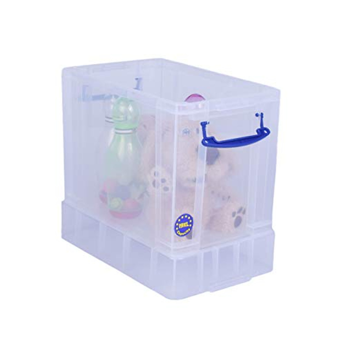 Really Useful Box Plastic Storage Box, Clear, 19 XL Litre (19CXL)