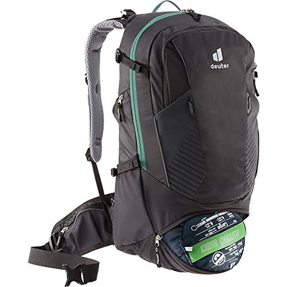 DEUTER Unisex – Adult's Trans Alpine 30 Bicycle Backpack, Black, 30 l