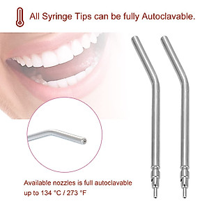 2 Colors Air Water Spray Triple 3-Way Syringe Nozzles