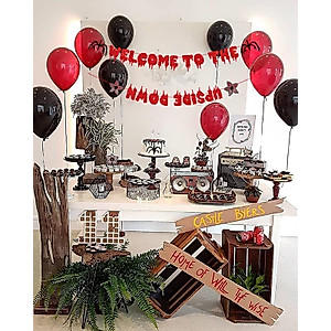 Stranger Party Banner Stranger Themed Party Banner Glitter Welcome To The Upside Down Banner for Stranger Party Decorations