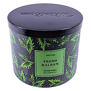 White Barn Bath & Body Works Fresh Balsam Scented Candle 3 Wick 14.5OZ