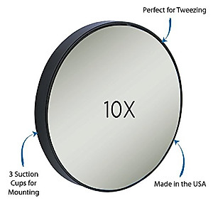 Zadro 3-Inch 10x Mag Close Up Spot Mirror, Mini