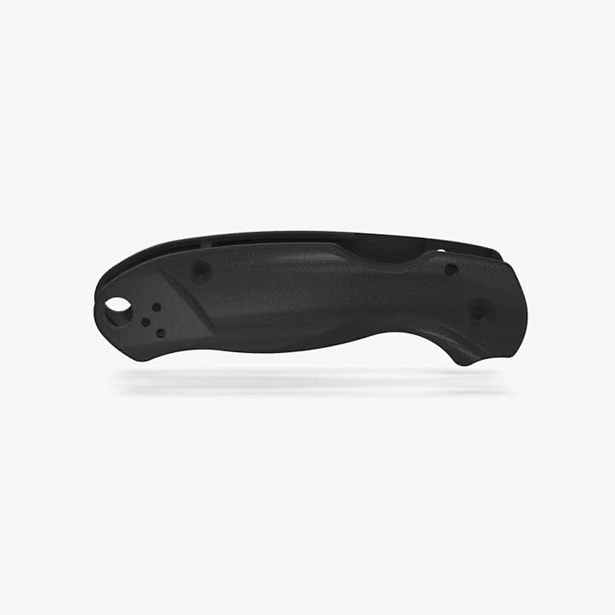 Flytanium G-10 Lotus Scales Compatible with Spyderco Para 3 EDC Folding Pocket Knife - FLY-1023PB (Pitch Black)
