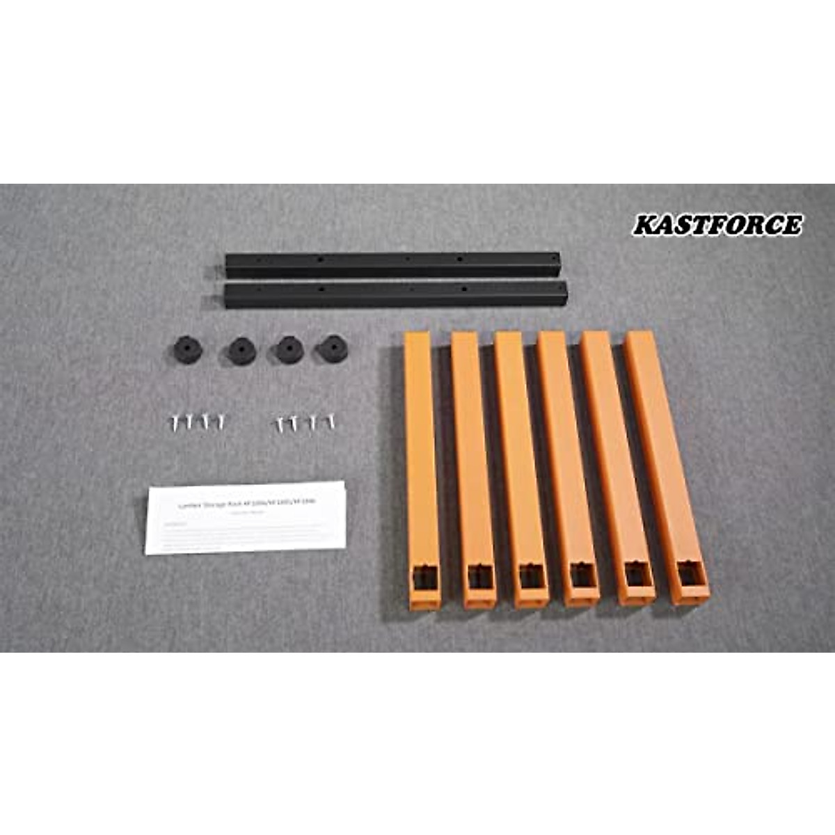 KASTFORCE KF1004 Lumber Storage Rack 3-Level System 110lbs per Level with Durable Sheet Metal Screws, Wood Rack, Workshop Rack