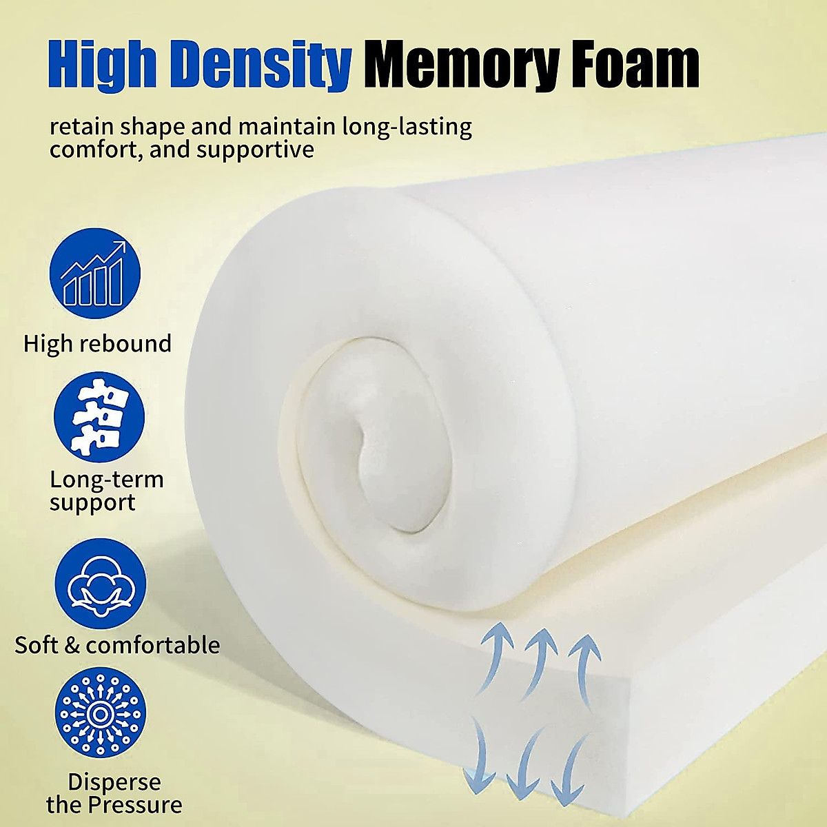 SECLATO Patio Chair Cushion 20"x20" Waterproof Outdoor Seat Cushions for Patio Furniture Garden Sofa Couch Chair Cushions with Handle and Adjustable Straps, 2 Pack, Light Grey