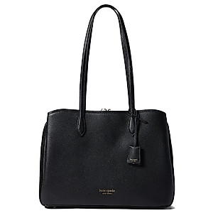 Kate Spade New York Hudson Pebbled Leather Large Work Tote Black One Size
