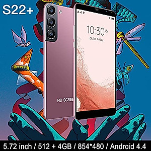 Unlocked Mobile Phones, 2022 Adnroid Smart Phone HD Full Screen Phone, Dual SIM Touch Screen Unlocked Smartphones 512+4G RAM 5.72 Inch Ultrathin 2MP+5MP Mobile Cell Phone Gift for Friends (Purple)