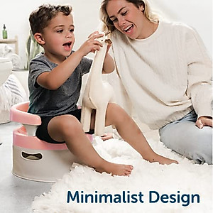 Child Potty Training Chair for Girls (Pink), Handles & Splash Guard - Comfortable Seat for Toddler - Jool Baby