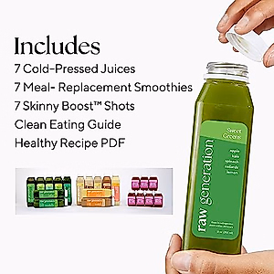 Raw Generation 7-Day Stay Skinny Method - Post-Cleanse Weight Management System | Natural Gut Detox | Sustainable Maintenance of Cleanse Results | Improve Digestion & Eliminate Bloating