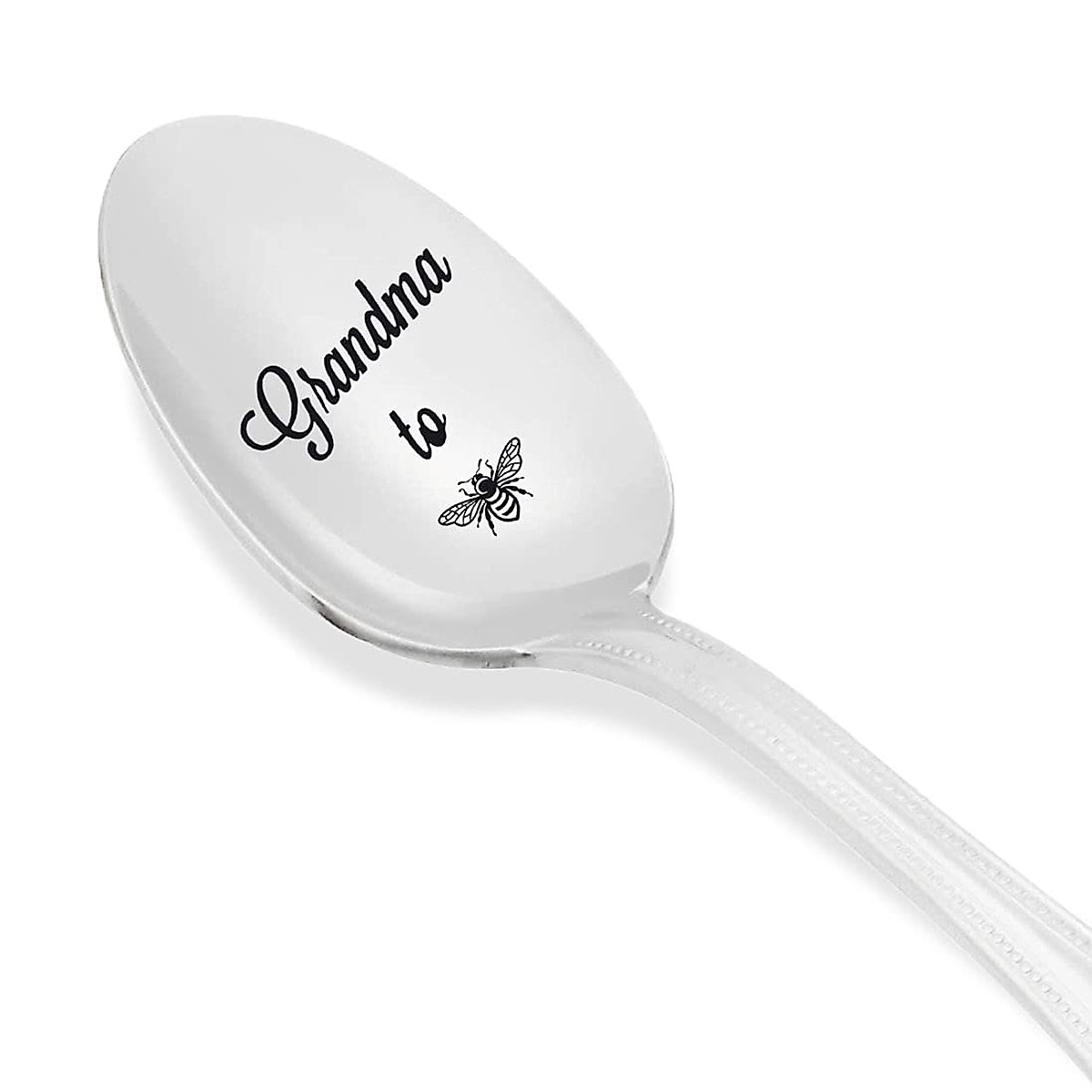 Grandma gifts - Grandma to Be (Bee) - Pregnancy announcement - Baby Shower gifts - Stainless Steel Spoons - gifts for women - 60th Birthday gifts - Funny gifts - pregnancy reveal - 7 Inches