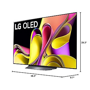 LG OLED55B3PUA 55 Inch Class B3 Series OLED 4K UHD Smart webOS with ThinQ AI TV (Renewed) Bundle with 2 YR CPS Enhanced Protection Pack