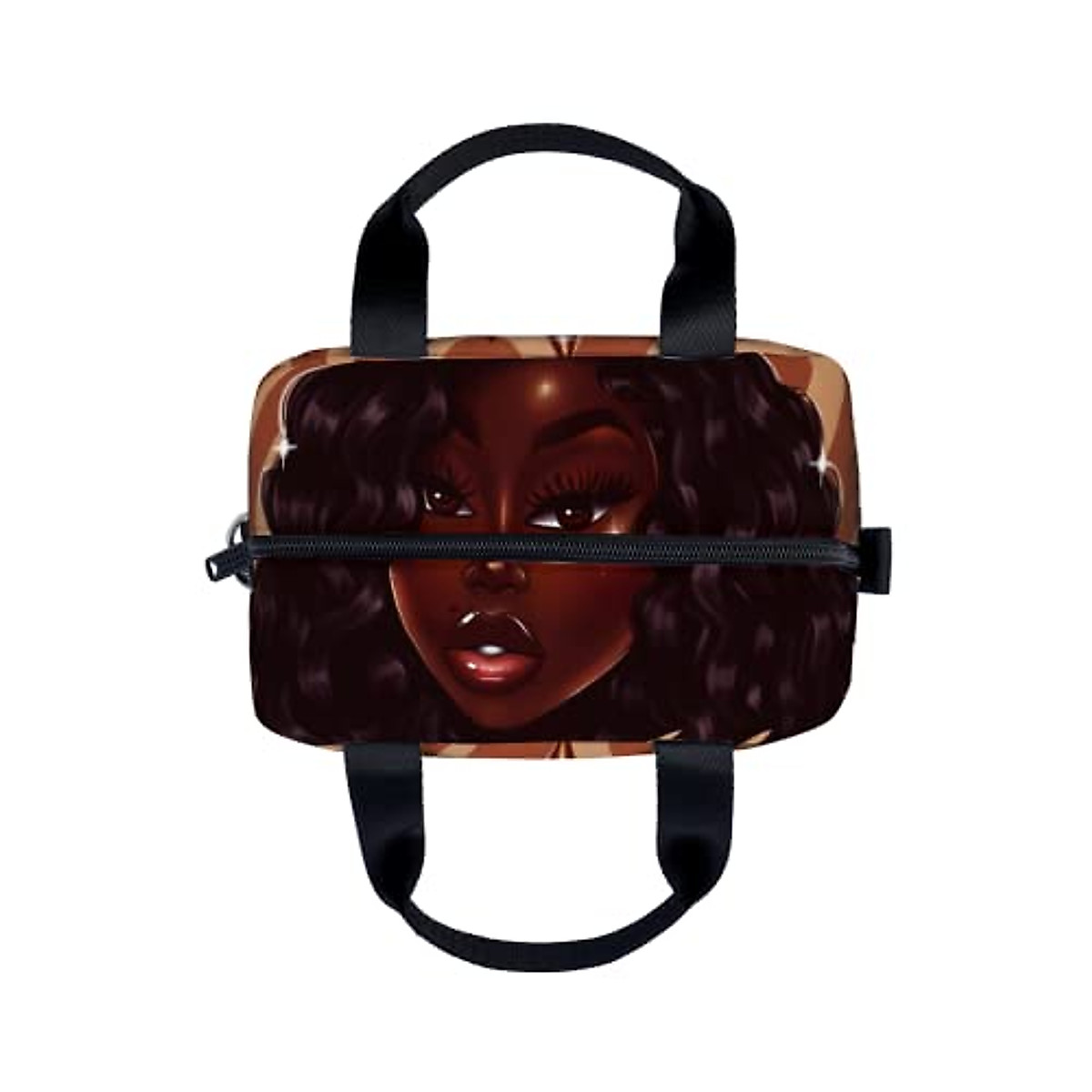 yalinan African Girl Lunch Bag African American Resuable Portable Lunch Box Insulated Cooler Bag for Teen Girls Women Work Picnic School, Gift for Daughter Granddaughter