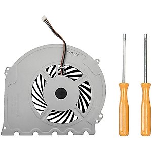 New Replacement Internal Fan CPU Cooling Fan for Sony PS4 Slim CUH-2015A CUH-2016A CUH-2017A CUH-2115B CUH-2000 CUH-2XXX Series G85G12MS1CN-56J14 G85G12MS1AN-56J14 KSB0912HD Fan with Screwdrivers