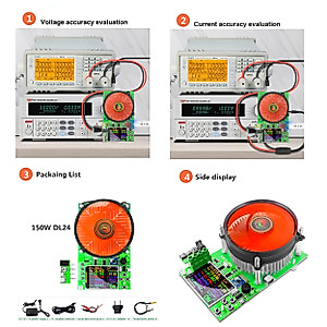150W 4-Wire Electronic Load Tester 2.4 inch DC Tester APP Electronic Adjustment Constant Load Lithium Battery Capacity Monitor Discharge Charge Power Meter Supply Checker