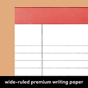 PAPERAGE Lined Legal Pads, (Rainbow), 6 Pack, 50 Sheets Each, Wide/Legal Ruled, Note Pads, Paper, 8.5 inches x 11 inches…
