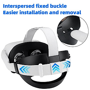 RCstyle Simple Quick Release Pillow for Oculus Quest 2，Gravity Pressure Balance Head Back Padding for Oculus Quest 2 Headset，Elite Strap Extension for Oculus Quest 2 Accessories