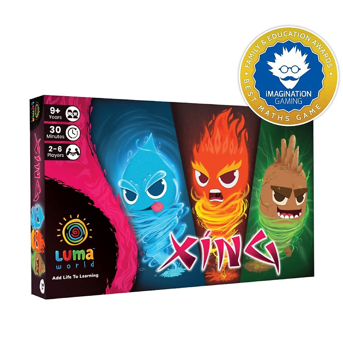 Luma World STEM Educational Board Game Xing for Ages 9+ Years to Learn Multiplication, Tables, Mental Math, Strategy, Resource Management, Easy to Learn and Play, up to 6 Players