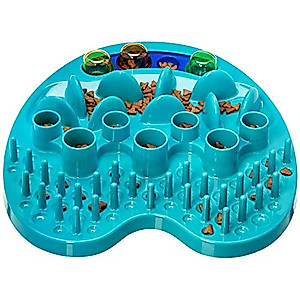 Amazon Basics Pet Activity Center and Feeder, Blue