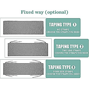 SXROMDA Custom Size Bench Cushion, Garden Long Chair Seat Pad, Indoor Outdoor Sofa Patio Furniture Cushion 45D Sponge Pad 2/3/4 Seating Pads Kitchen Dining Removable Cover Non Slip Bottom (D)