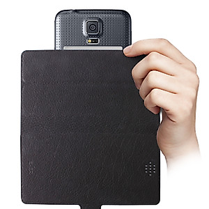 Puro Uni. Wallet PU XXL w/Sliding Holder&Card Slots -Black