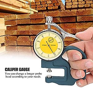 Digital Thickness Gauge Meter Paper Metal Card High Precision Pointer Display Caliper Electronic Micrometer Measuring Tool 0-0.4''(0-10mm)