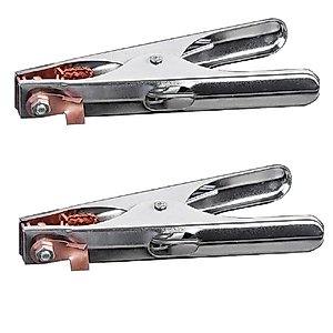 Bolsen 2pcs 300A/500A/800A Earth Ground Cable Clip Clamp Welding Manual Welder Electrode Holder Welding Processing Ground Clamp Professional Tools (300A)