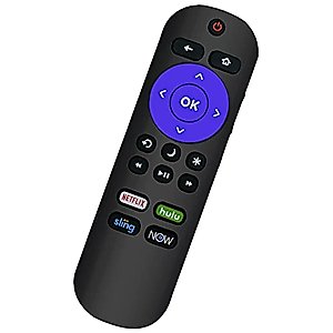 Universal Remote Control Compatible with All Hisense-Roku TV & Sharp-Roku TV Remote, No Setup Required