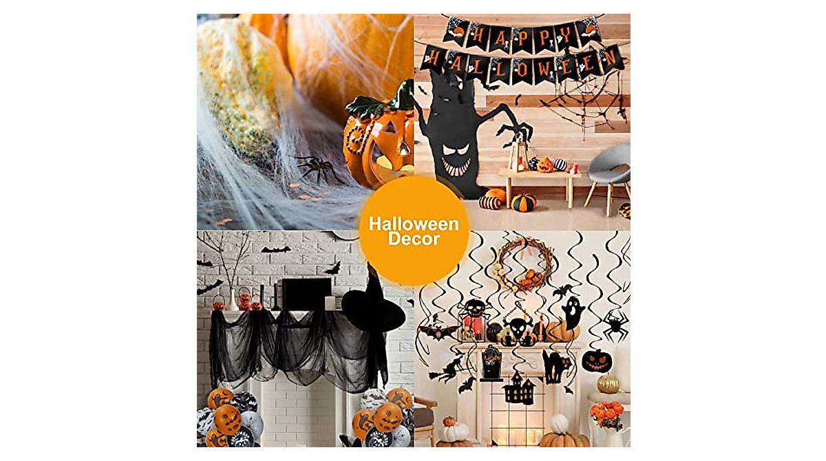 Halloween Party Decorations Kit - Complete Indoor & Outdoor Set
