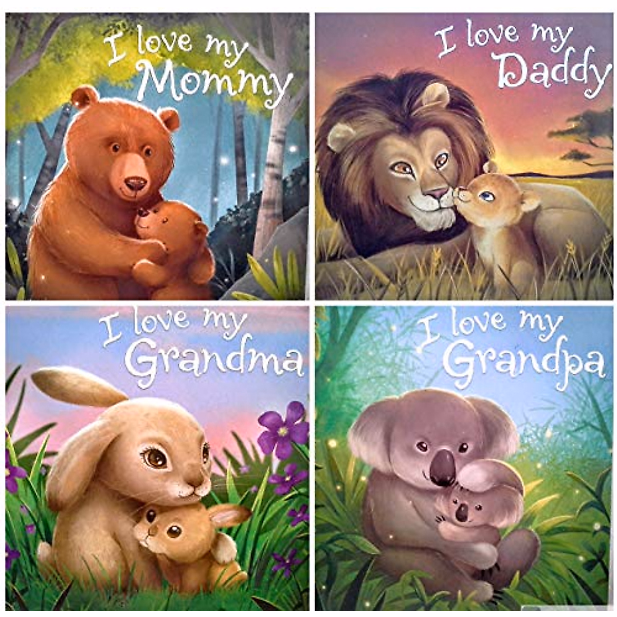 I Love My Daddy, Mommy, Grandma and Grandpa Board Books - Set of 4