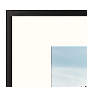 Golden State Art, 11x14 Aluminum Metal Frame with Ivory Mat for 8x10 Pictures, Includes with Sawtooth Hangers and Spring Clips - Wall Mounting - Real Glass (Black, 3 Pack)