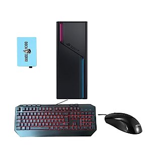 ASUS ROG G22 SFF Gaming Desktop PC (Intel i7-13700F 16-Core, GeForce RTX 3060 Ti 8GB GDDR6, 32GB DDR5 4800MHz RAM, 1TB PCIe SSD, RGB KYB, WiFi 6, 3 Display Port, Win 11Pro) w/Dockztorm Dock