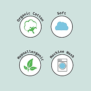 Changing Pad Cover | 100% Organic Jersey Cotton | 16X32 | 2 Pack | Unisex Soft Hypoallergenic | Gift for Boy or Girl