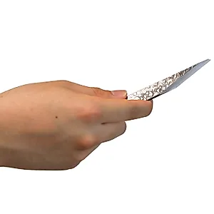 KAKURI Kiridashi Knife 15mm Right Hand for Woodworking, Marking, Scribing, Carving, Whittling, Professional Hand Forged Razor Sharp Japanese Carbon Steel Blade with Hammered Pattern, Made in JAPAN