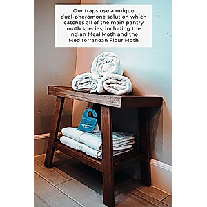 Manchester MOTHMEN Pantry Moth Traps with Pheromones Prime 5 Pack - 3-in-1 Moth Killer Non-Toxic Pest Trap for Indian Meal Moth, Flour Moth & Almond Moth