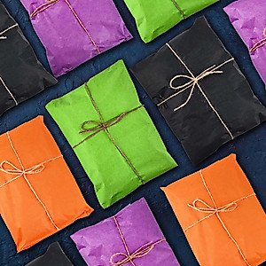 120 Sheets Halloween Tissue Paper for Gift Wrapping, 4 Colors Halloween Wrapping Paper for Gift Bags for Birthday Party Wedding Baby Shower DIY Craft, 20 × 14Inch