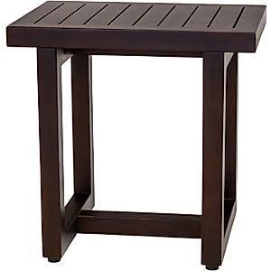 AquaTeak 18" Spa Mocha Teak Shower Bench