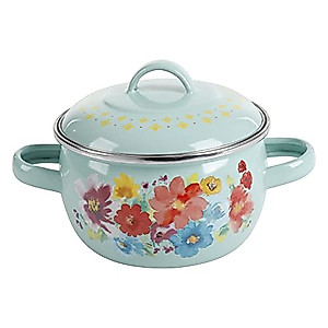 The Pioneer Woman Breezy Blossom Mini Dutch Oven with Lid - 2 Pack of 1.05QT Mini DutchOvens
