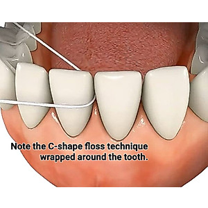 NMLifestyle Refillable, Eco-Friendly, Vegan Bamboo Charcoal Dental Floss (3x40 metres) Cruelty-Free, Natural, Waxed Peppermint Floss