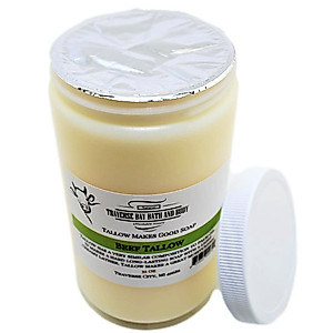 BEEF TALLOW DEODORIZED Grass fed beef Non Hydrogenated Soap making supplies. 32 FL Oz DIY projects.