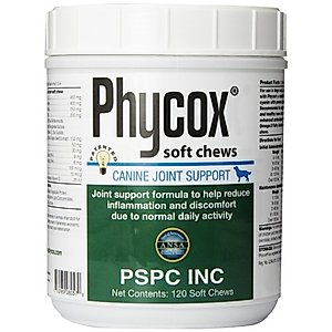 Phycox 120 Count Joint Support Soft Chew for Dogs 2 Pack (240 chews)