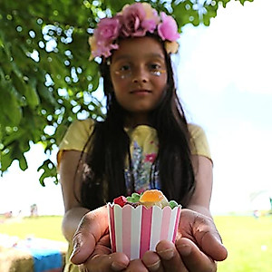 Talking Tables Kids Party Pink Treat Tubs Cups, Pack of 20, Height 15cm, 6",