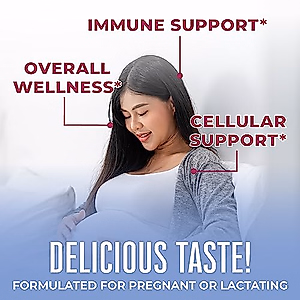 MaryRuth Organics | Liquid Iron Supplement Prenatal & Postnatal for Pregnant & Lactating | Iron Deficiency | Immune Support | Sugar/Gluten Free | Vegan | Non-GMO | 15.22 Fl Oz