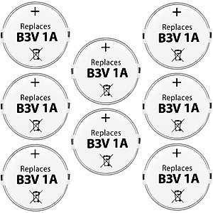 Enerpe B3V 1A Replacement Battery High Capacity Compatible with High Tech Electronic Collars of MS-4 and MS-5 Pack of 8