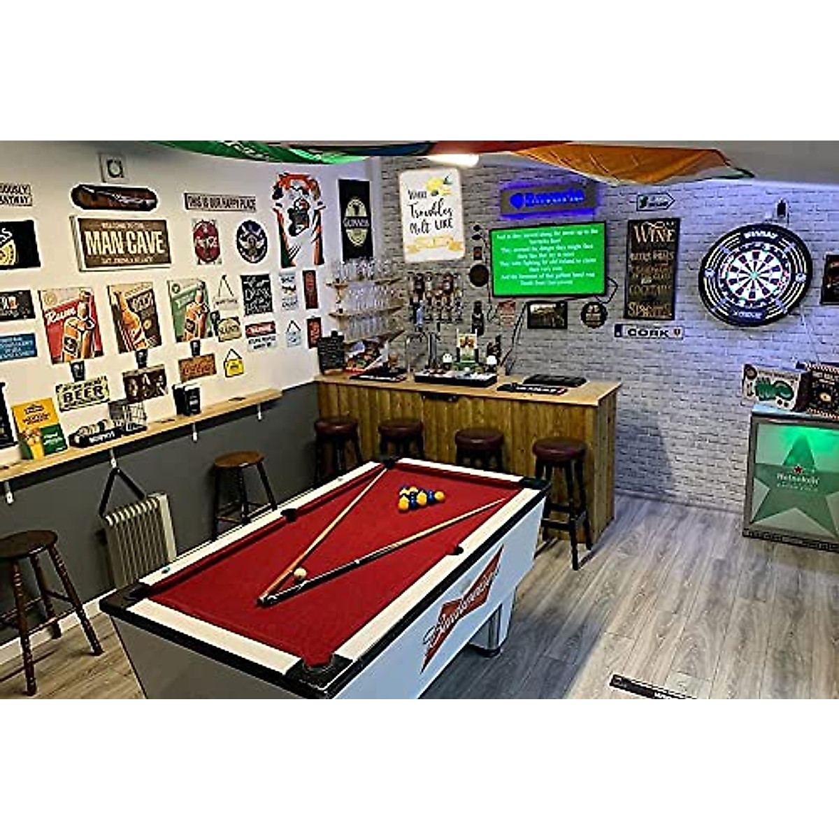 GCOCL Tullamore Dew Irish Whiskey Logo Retro Wall Decor Bar Man Cave Metal Tin Sign 8x12in