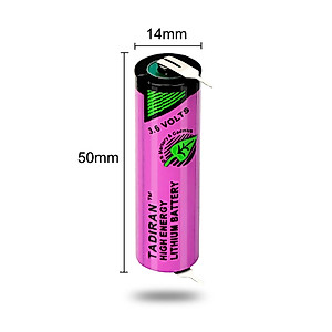 POWCAMAH 8 Pack TL-5903 3.6V AA Lithium Battery with Tabs 2400mAh for Tadiran TL-5903 Siemens S7-400 6ES7971-0BA00